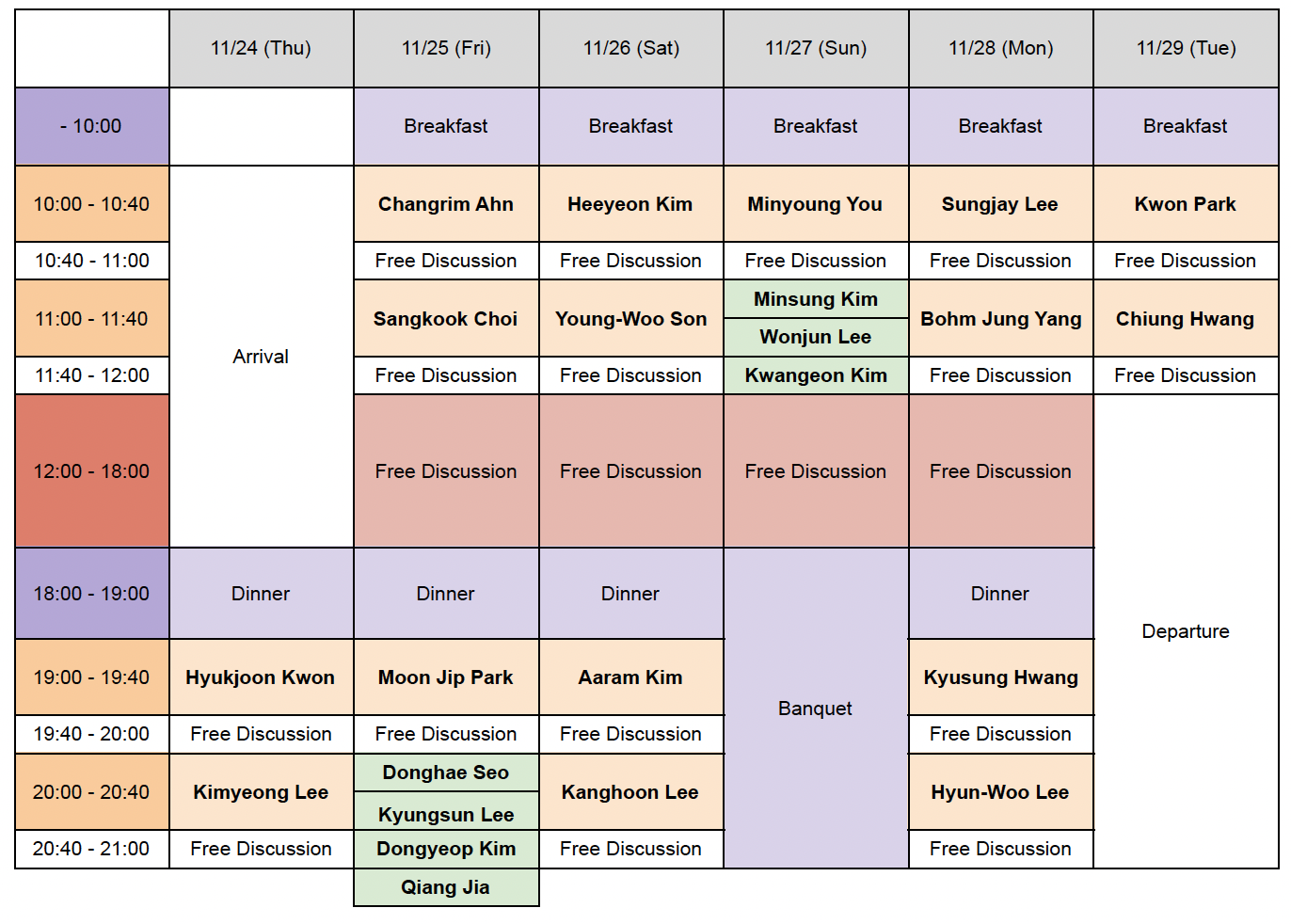 APCTP-POSTECH-KIAS Frontiers in Theoretical Physics
